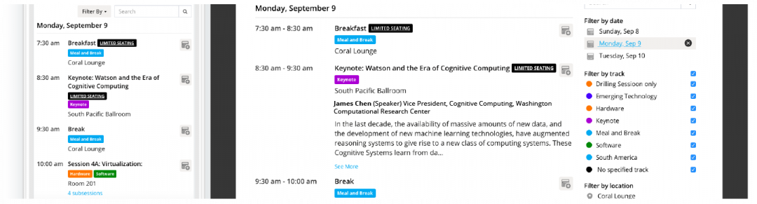 Whova’s New Agenda Webpage Customizations: Create the Perfect Agenda ...